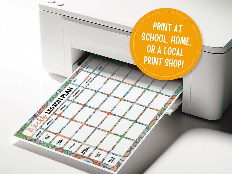 Editable Weekly Lesson Plan Preschool & Kindergarten | Teacher Planner ...