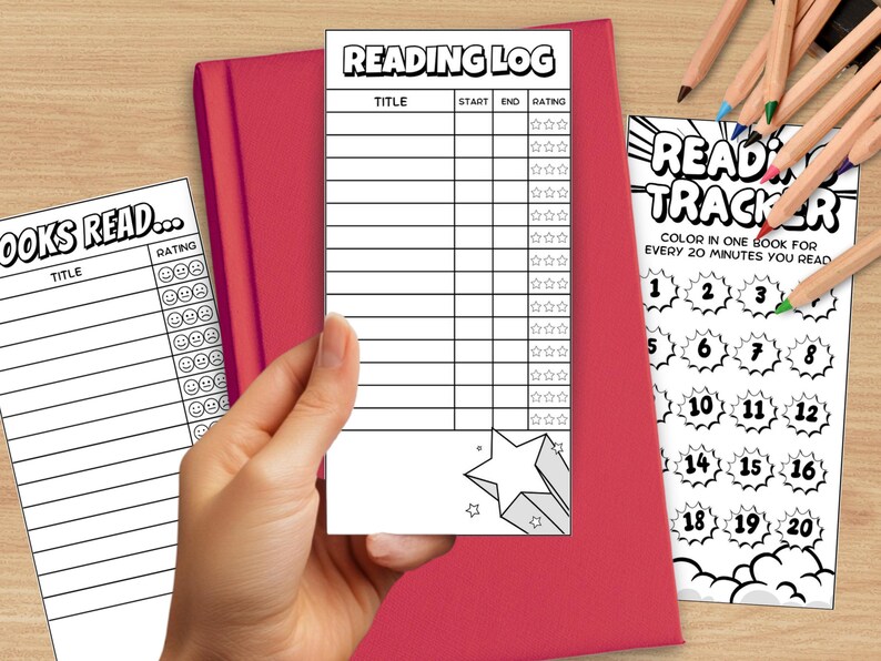 Superhero Coloring Bookmarks & Reading Logs: Book Rating, Teacher ...