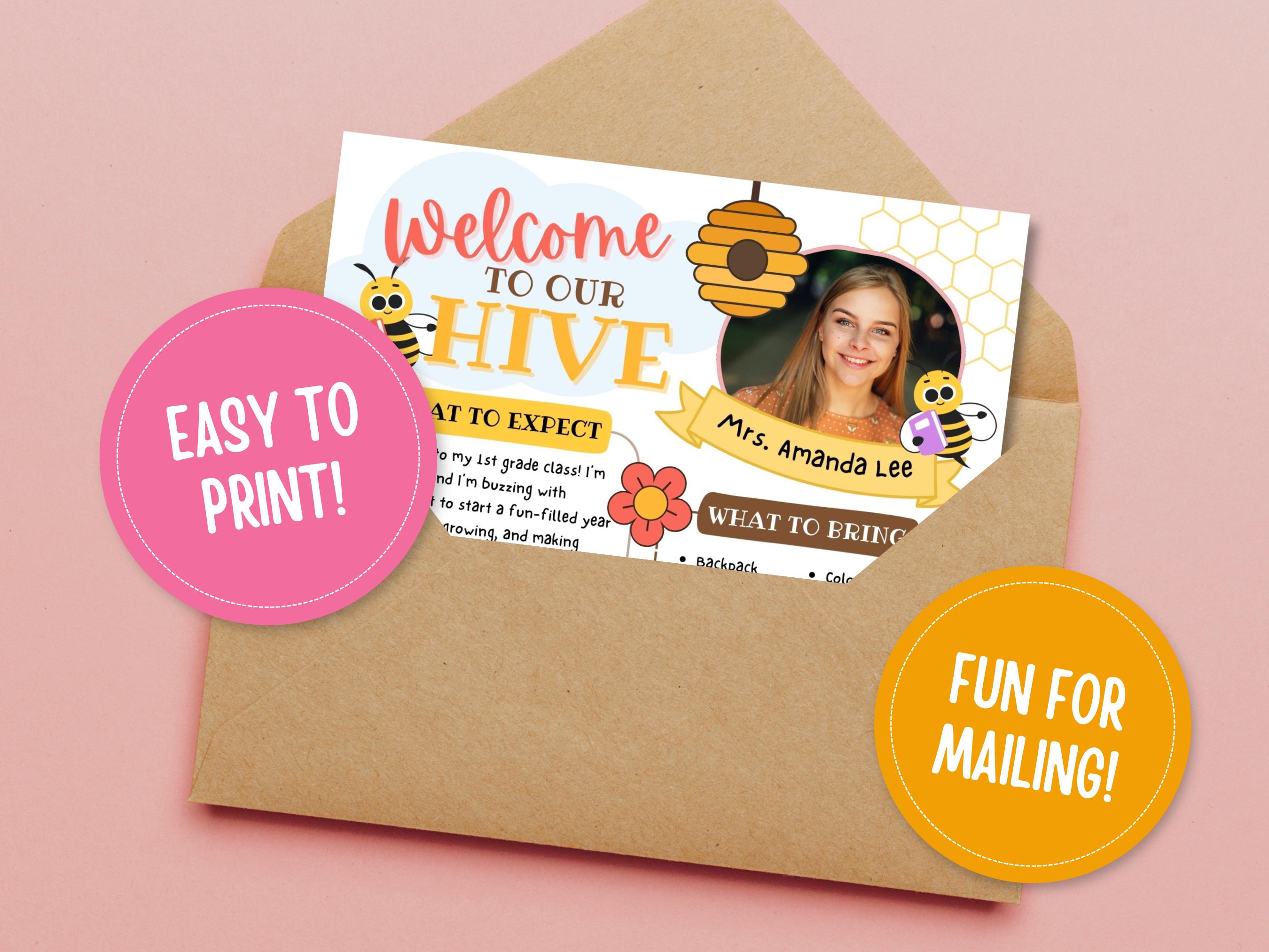 Editable Back to School Bee Theme Welcome to First Grade, Meet the ...