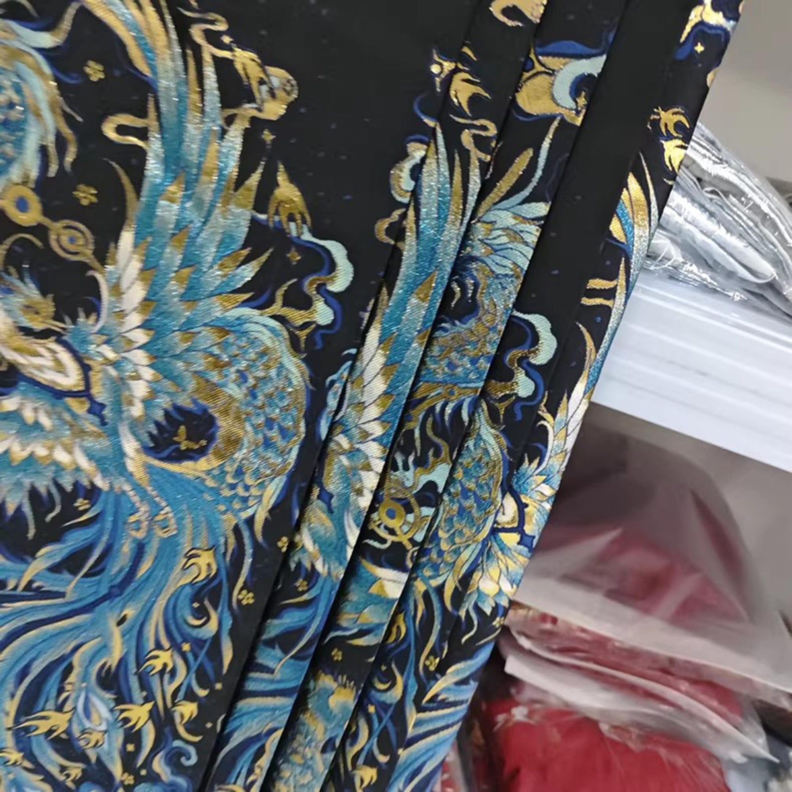 Embroidered Phoenix Hanfu Skirt, Auspicious Dragon Pattern, Pleated ...