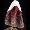 Embroidered Cape, Blue Fleece-lined Cape With Fur Collar, Traditional ...
