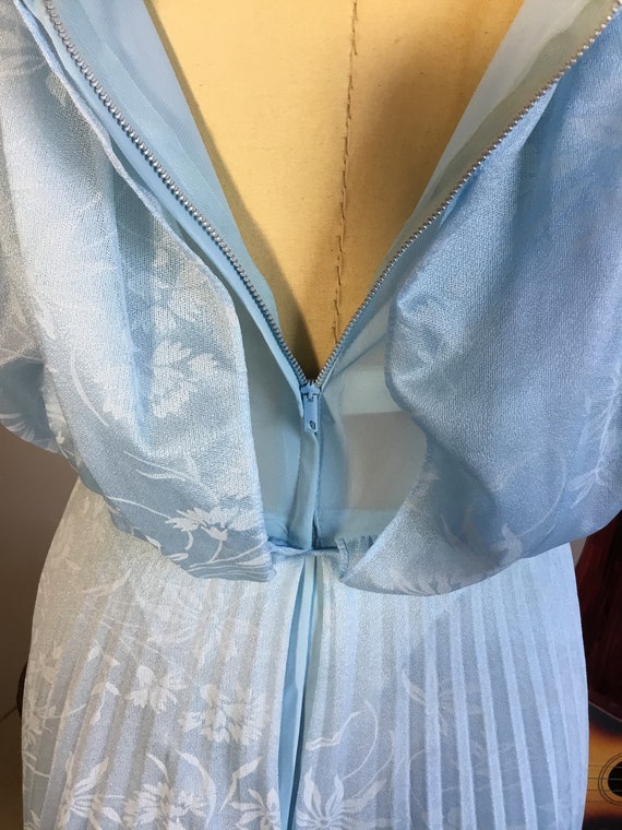 1970's Light Blue Sheer Disco Dress - Gem