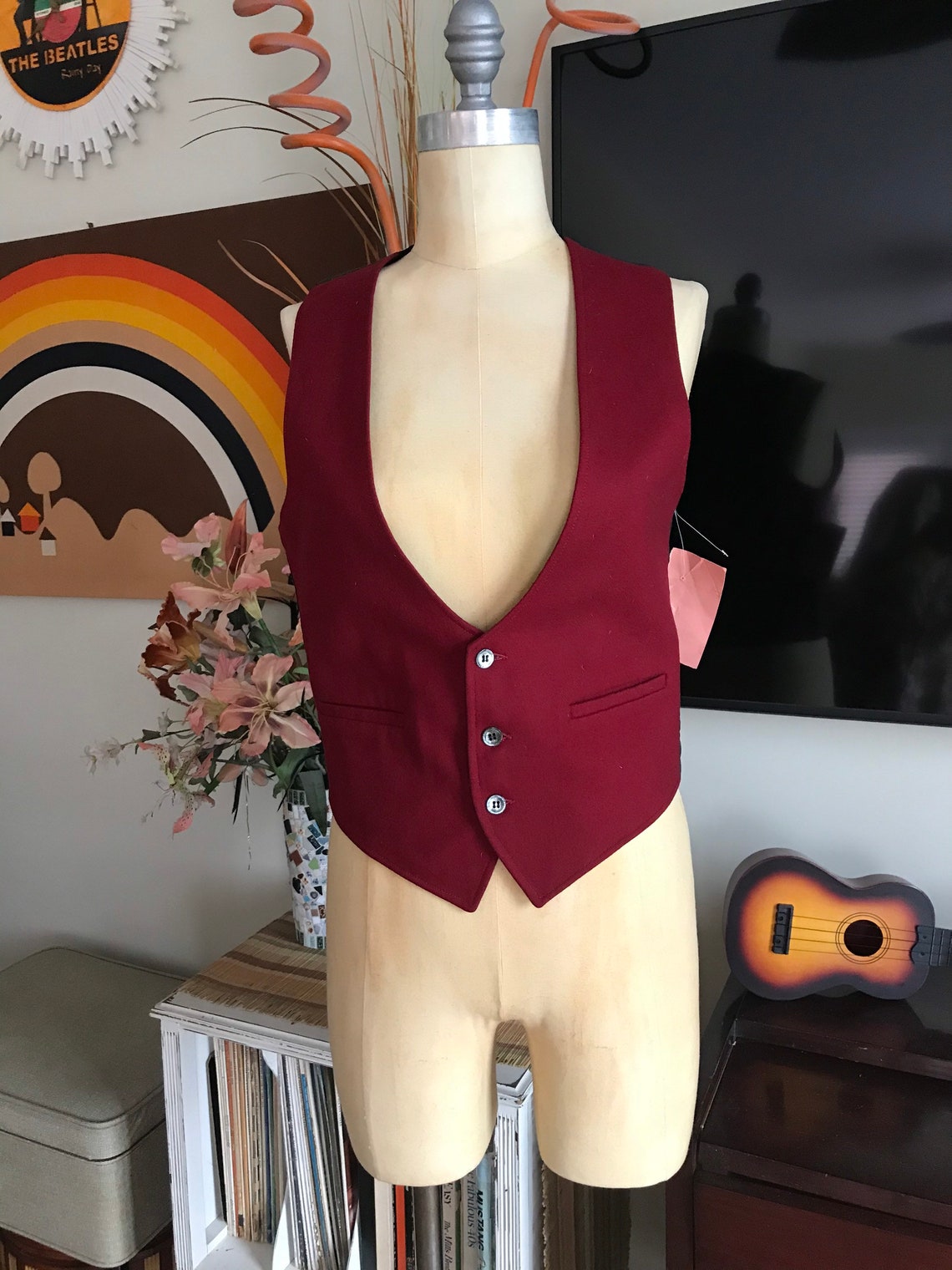 1970s Mens Wool Vest - Etsy