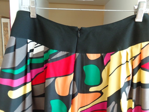 Nygard Collection 1980's VINTAGE Bright Abstract Prin… - Gem