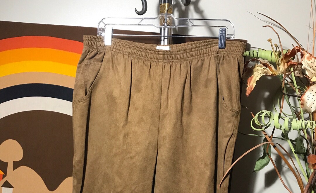 Koret 1980's Camel Ultra Suede Elastic Waist Ladies Pants - Etsy
