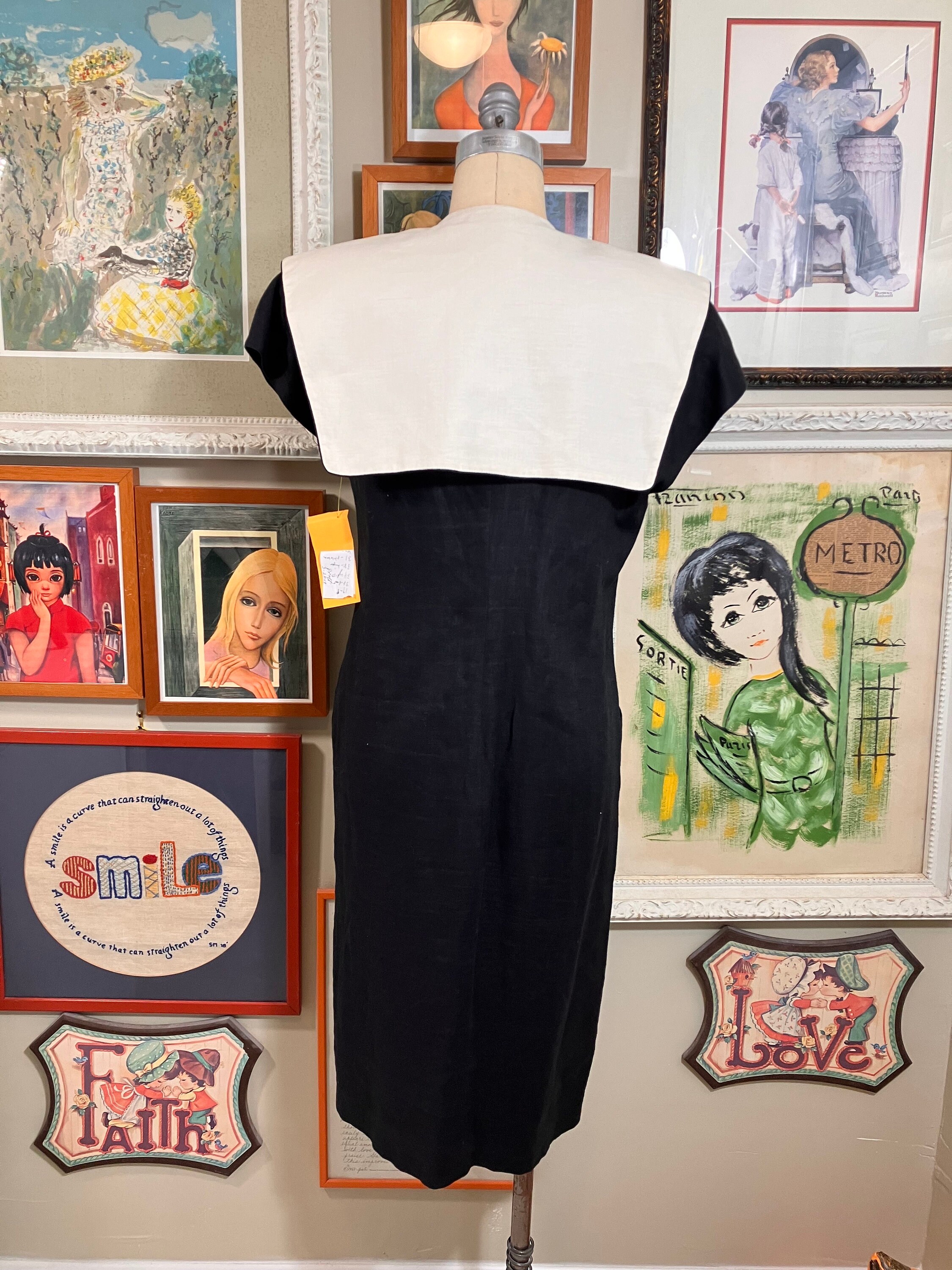 St. Gillian 1990's Linen Dress - Etsy