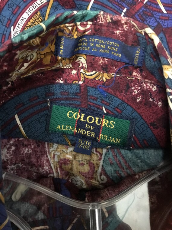 Colors by Alexander Julian Men’s 1980’s Cotton Shirt-… - Gem