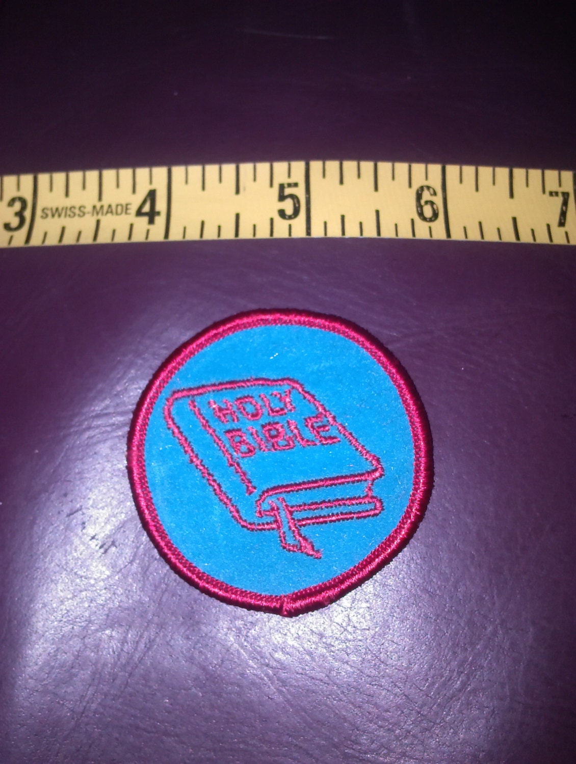 Vintage - Sew on - Holy Bible Patch - Applique - New Old Stock / Unworn ...