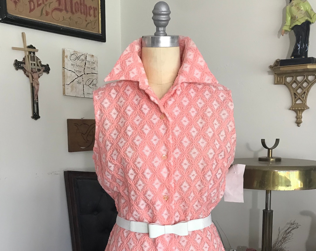 1970s Large Maxi Cinch Dress - Etsy