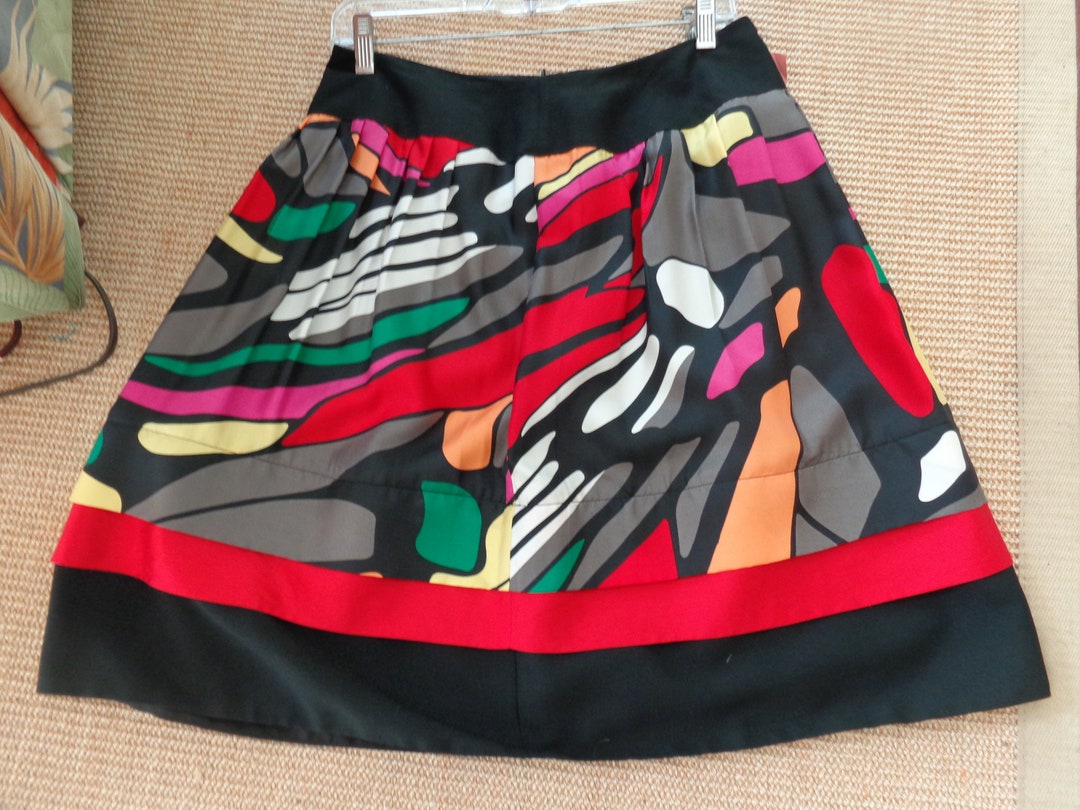 Nygard Collection 1980's Silk Skirt - Etsy