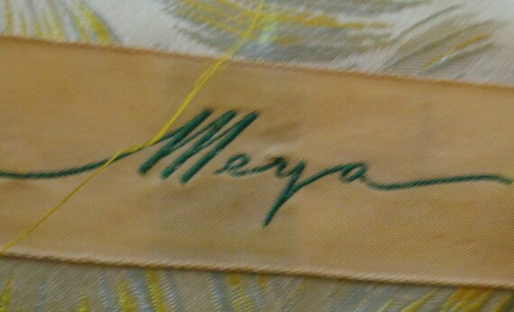 Meya of Miami 1960's Long Pale Yellow Iridescent Eve… - Gem