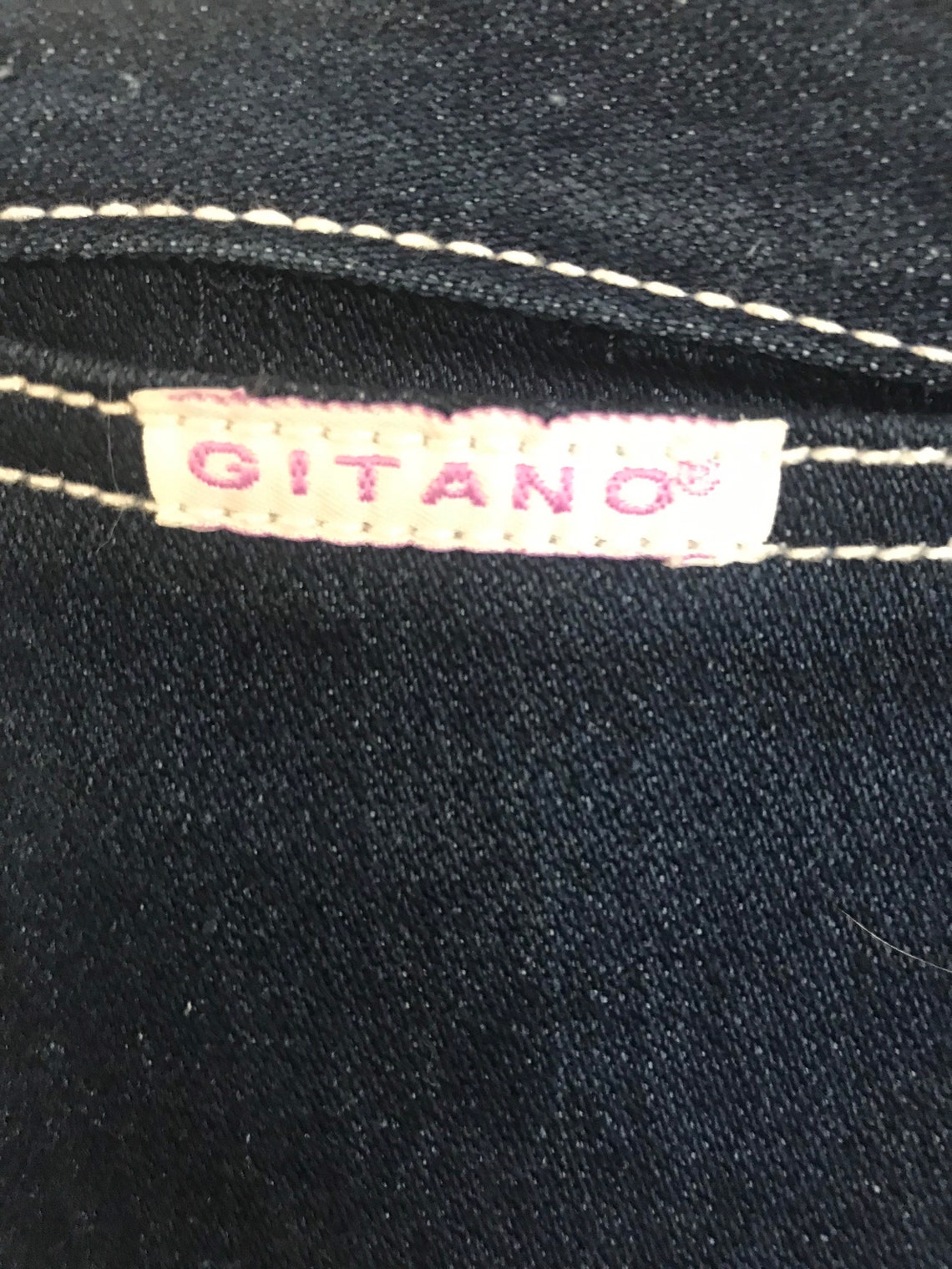 Gitano 1970's High Waisted Denim Blue Jeans - Etsy