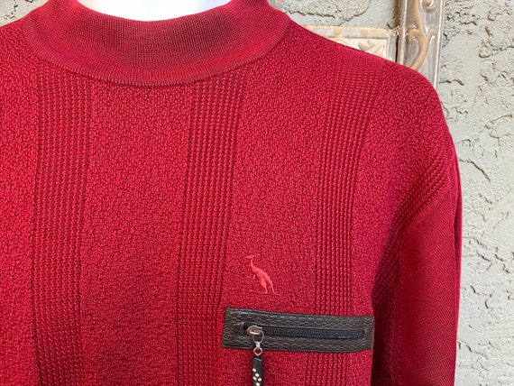 Dai Shu Men’s/Unisex 1970’s Cranberry Pullover Sweater - Gem
