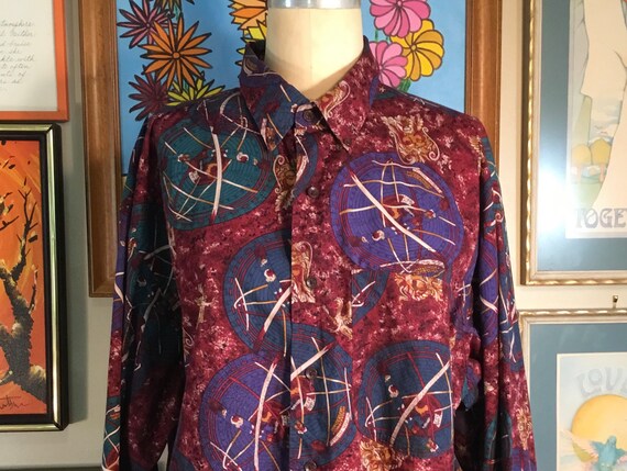 Colors by Alexander Julian Mens 1980s Cotton Shirtx-large - Etsy