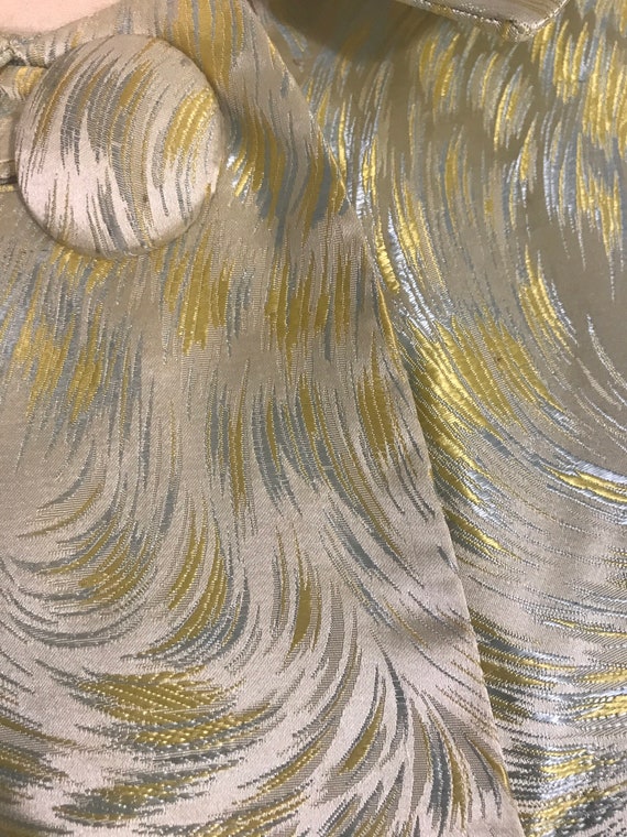 Meya of Miami 1960's Long Pale Yellow Iridescent Eve… - Gem