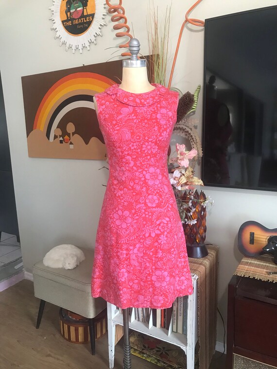 Franklin Simon 1960s Linen Dress - Gem