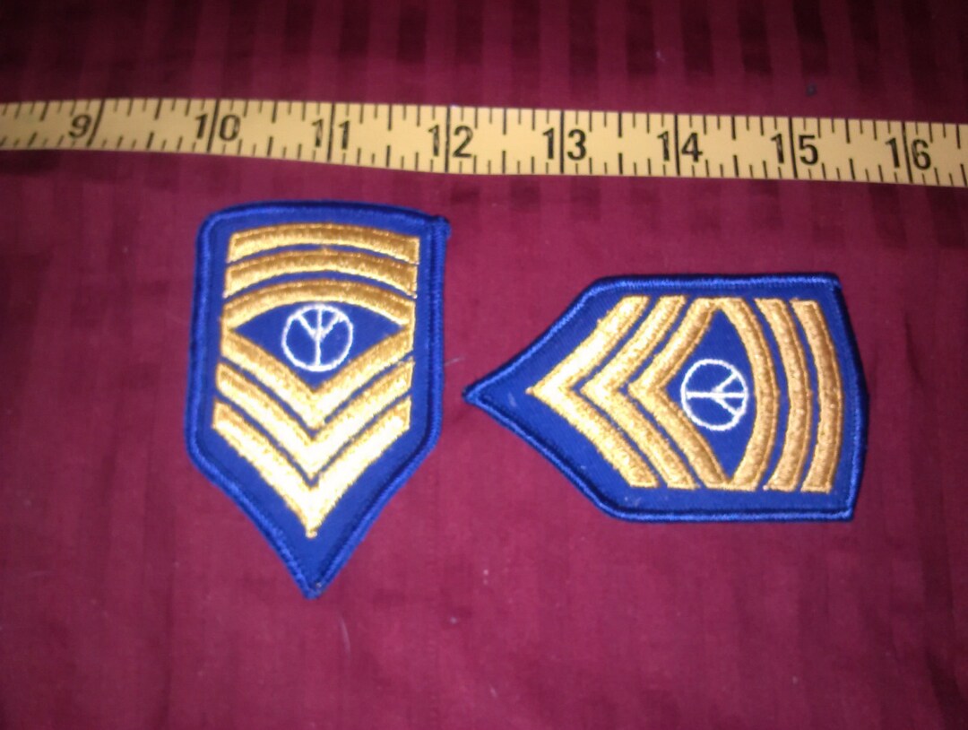 Vintage Sew on Sergeant Army Peace Patch New Old Stock - Etsy