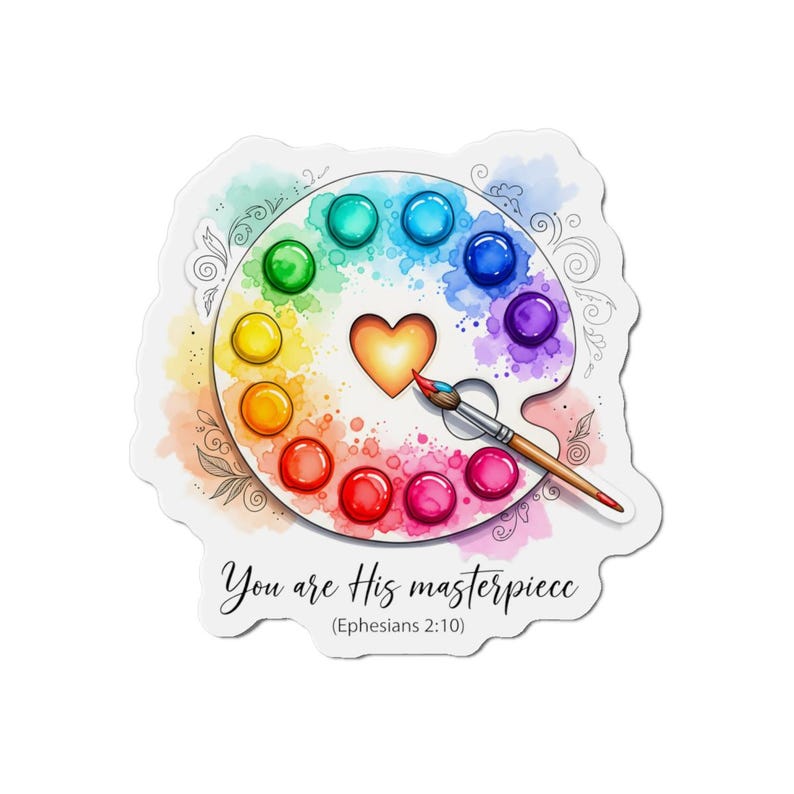 You Are His Masterpiece Sticker PNG, Christian Bible Verse Digital ...