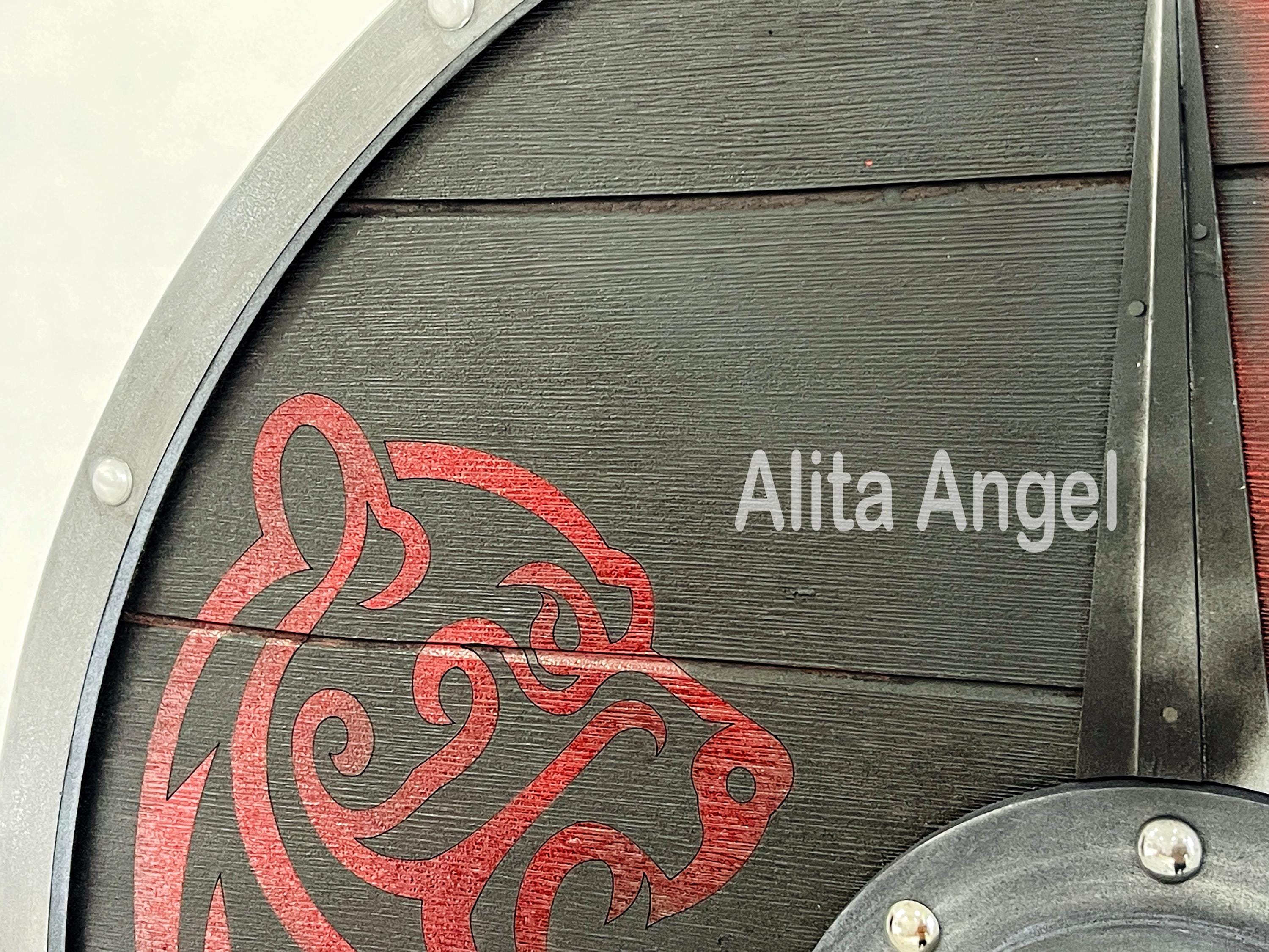 Wooden Viking Shield: Battleworn Bear Design - Reenactment, Cosplay - Etsy