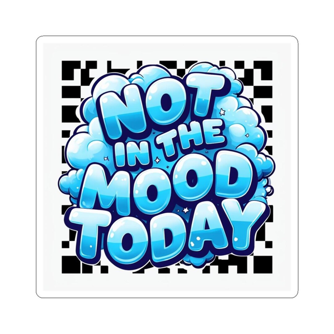 Mood-based Kiss-cut Stickers | Fun Laptop Decor, Gift for Friends ...