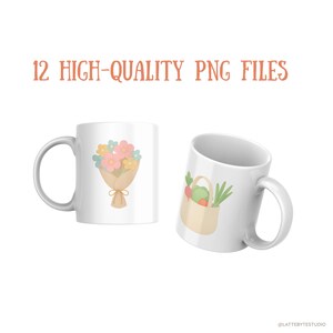 Kawaii Pastel Market Clipart Bundle: Spring Market Pngs (digital ...