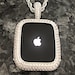 Apple Watch Pendant,necklace White Gold Wear on Watch or Neck Lab ...