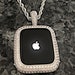Apple Watch Pendant,necklace White Gold Wear on Watch or Neck Lab ...