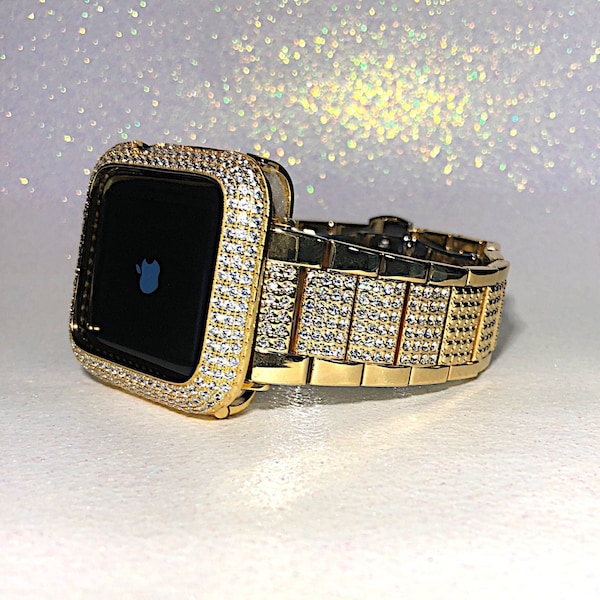 Iced Out Apple Watch Band - Etsy