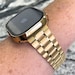 Custom Gold Watch Band for Apple Watch Women - Adjustable, Personalized ...