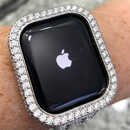 Yellow Gold Bezel Case Lab Diamond Apple Watch Bezel Case - Etsy