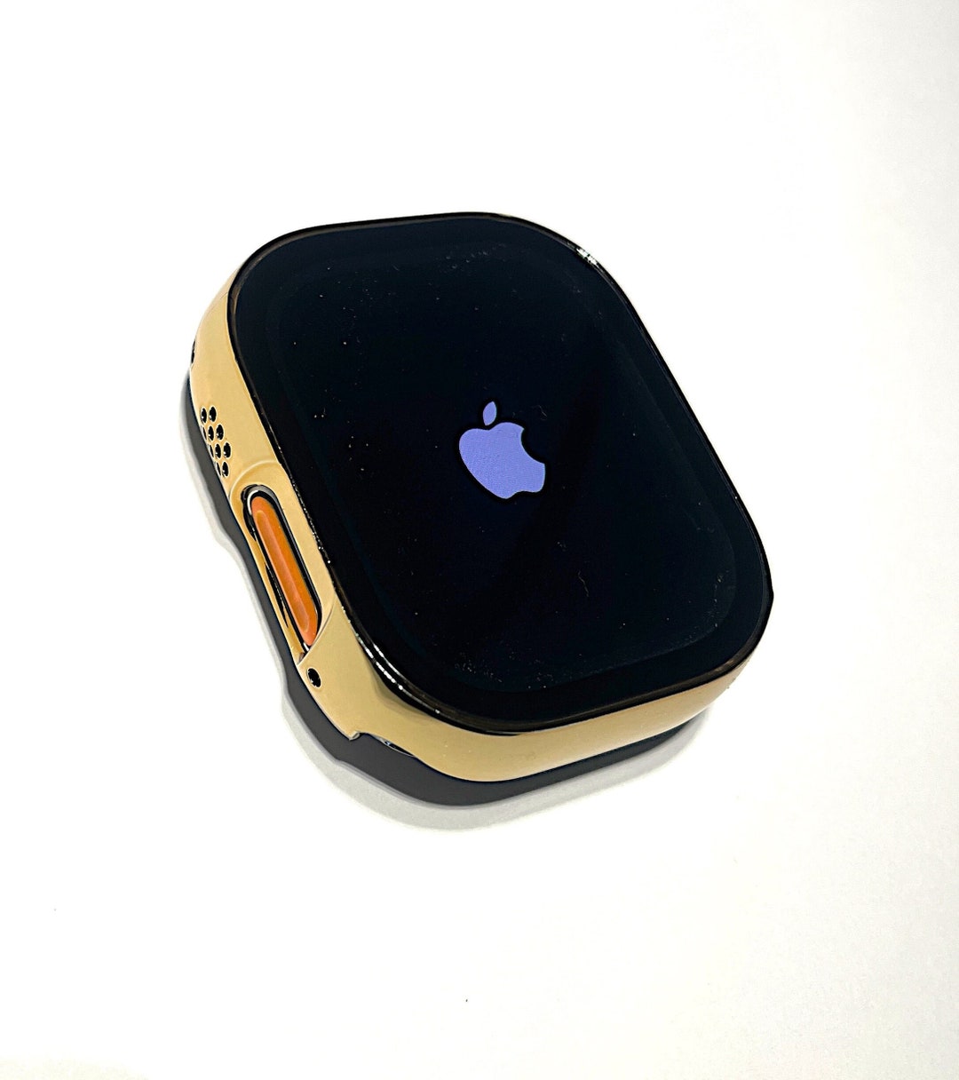 14k Yellow Gold Apple Watch Case W/glass Screen Protector 14k Yellow ...