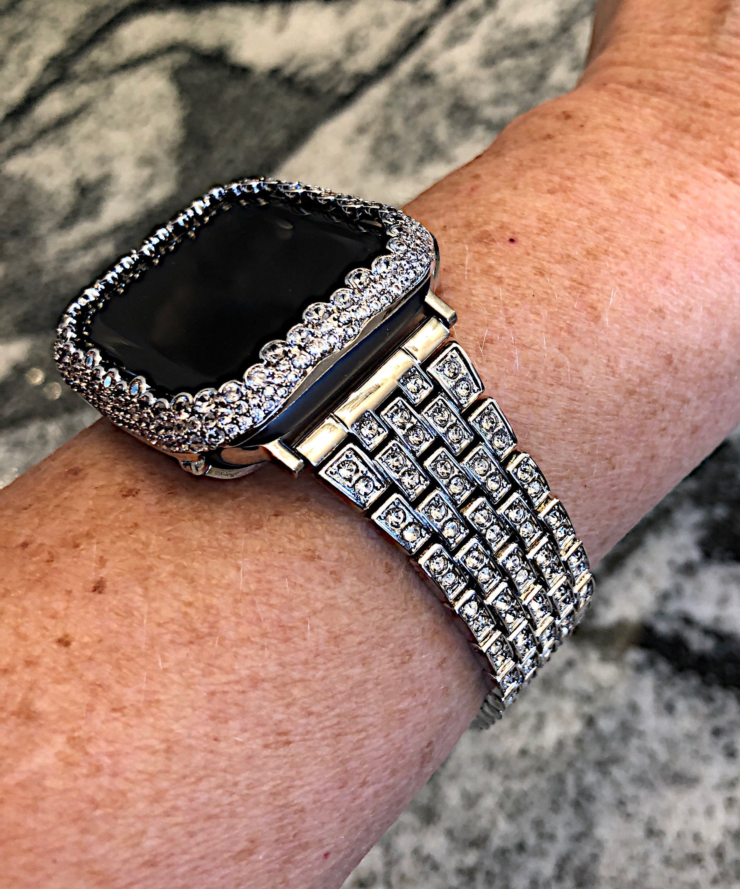 Crystal Apple Watch Band and or Lab Diamond Apple Watch Case | Etsy