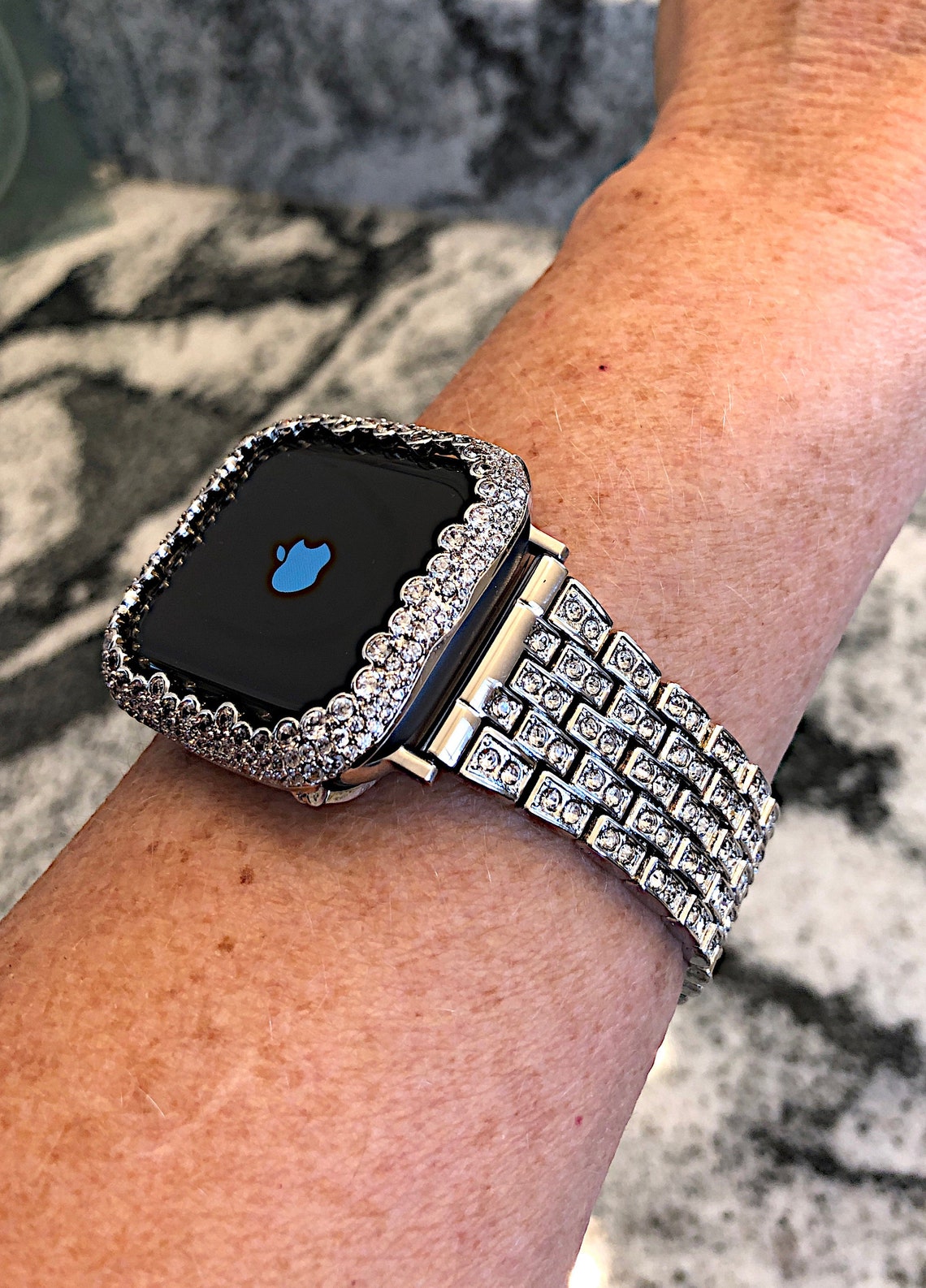 Crystal Apple Watch Band and or Lab Diamond Apple Watch Case - Etsy