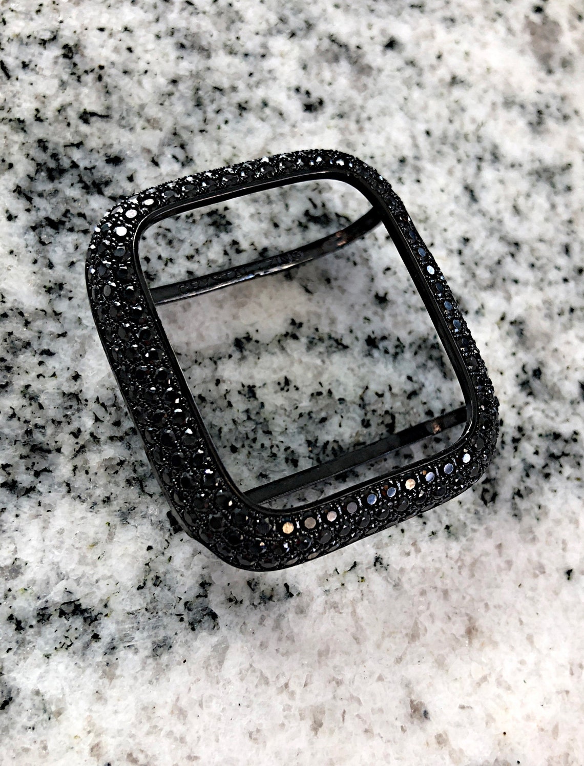 Black Bezel Only Lab Diamond Apple Watch Bezel Case Series - Etsy