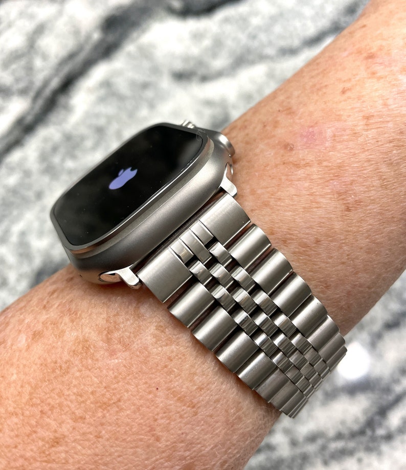 Ultra Apple Watch Titanium Color Stainless Steel Mens Apple - Etsy