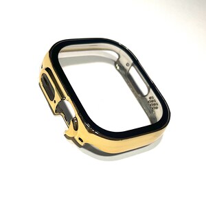 14k Yellow Gold Apple Watch Case W/glass Screen Protector 14k Yellow ...