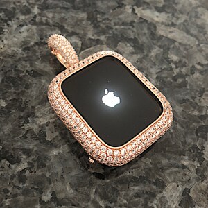 Apple Watch Pendant Rose Gold Necklace Wear on Watch or Neck Lab ...