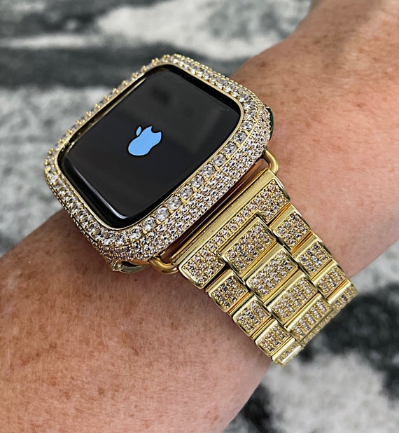 High End All Lab Diamond Apple Watch Band and or Lab Diamond - Etsy