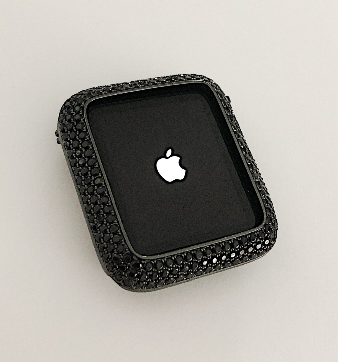 Black Bezel Only Lab Diamond Apple Watch Bezel Case Series - Etsy