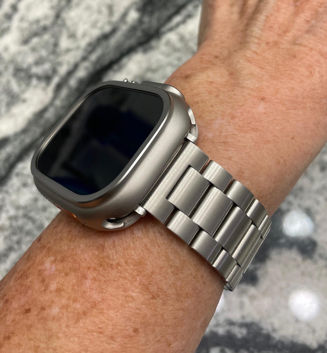 Apple Watch Titanium Color Stainless Steel Case and or Apple Watch Band ...