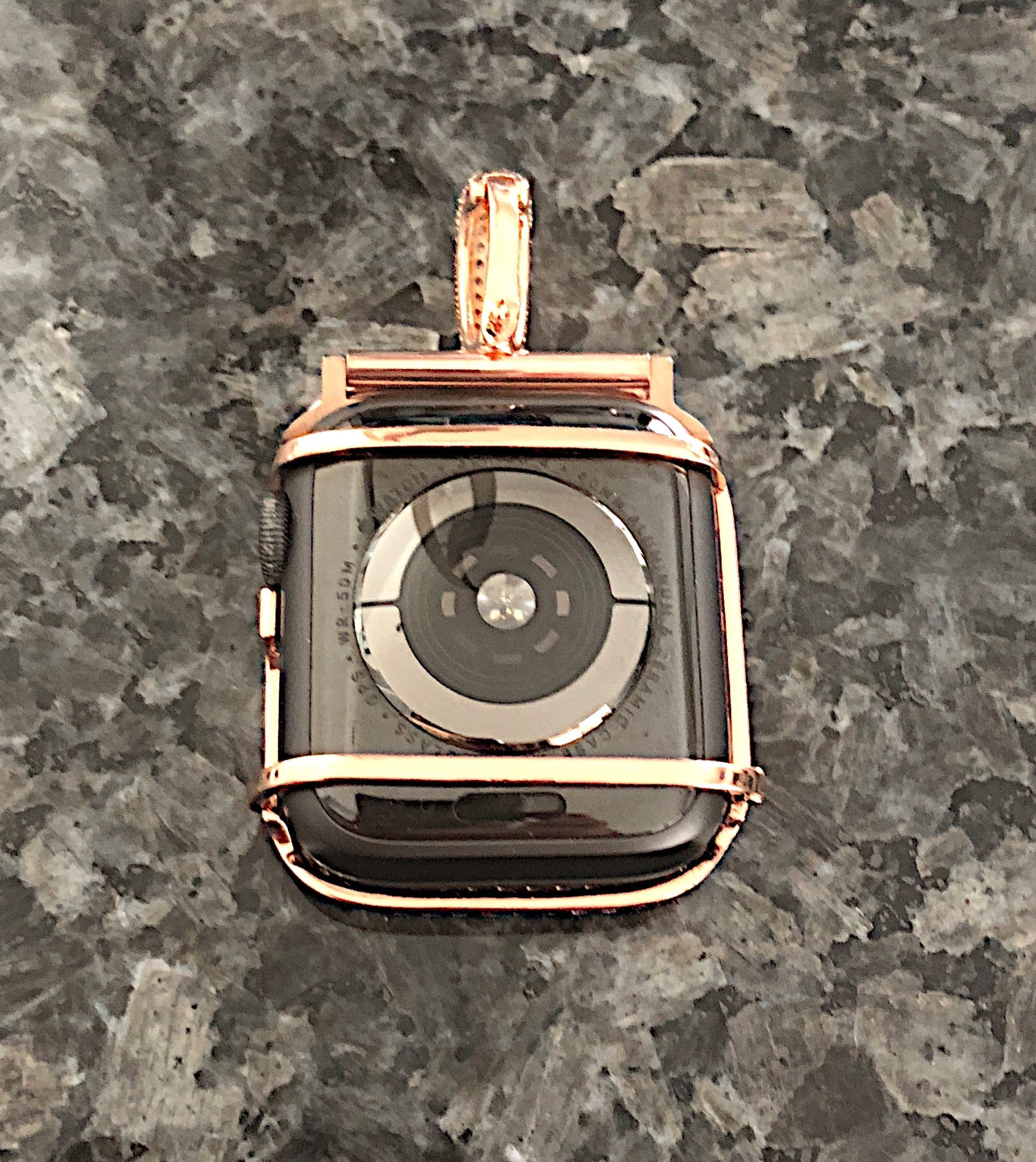 Apple Watch Pendant Rose Gold Necklace Wear on Watch or Neck Lab ...