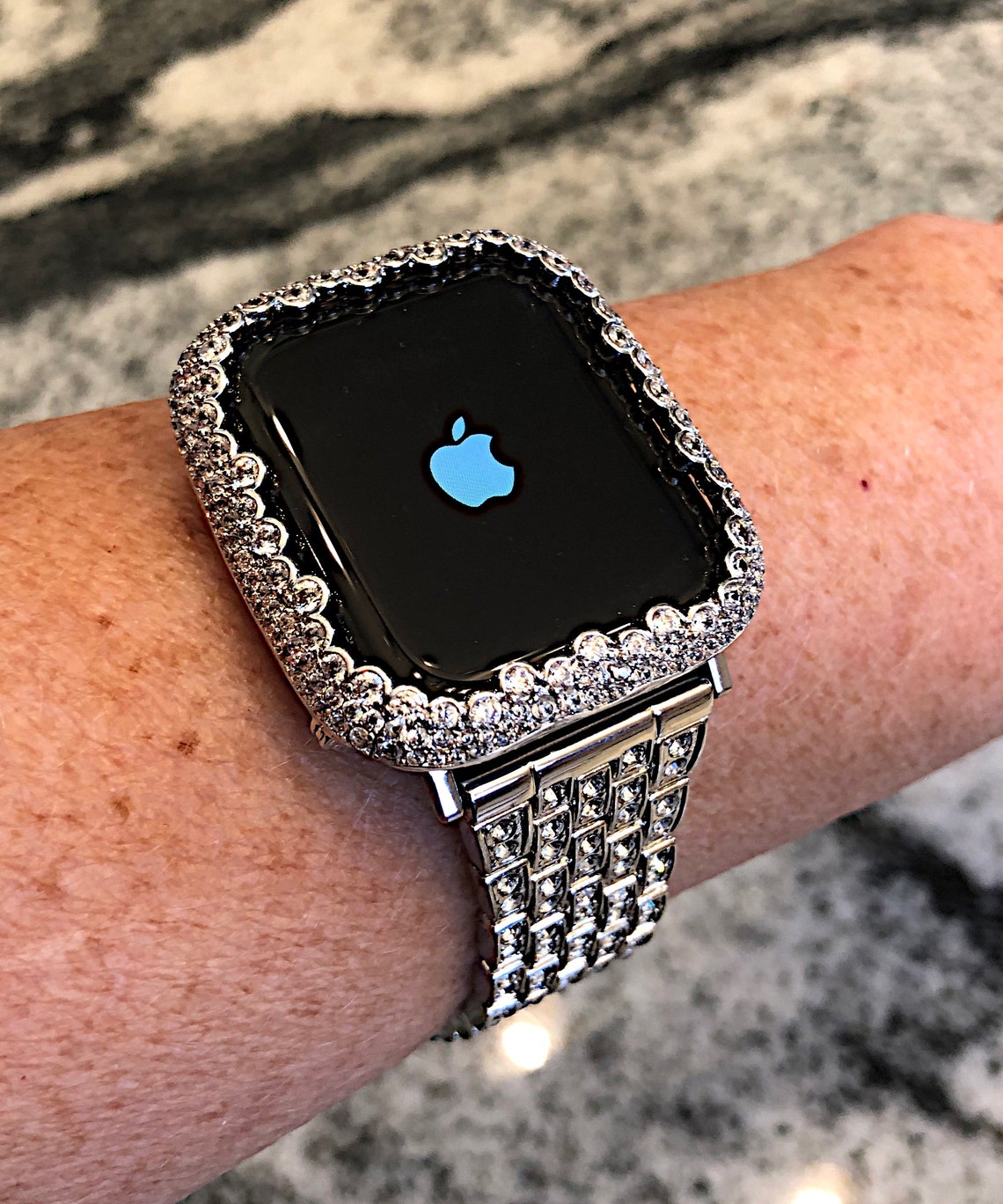 Crystal Apple Watch Band and or Lab Diamond Apple Watch Case - Etsy