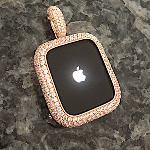 Apple Watch Pendant Rose Gold Necklace Wear on Watch or Neck Lab ...