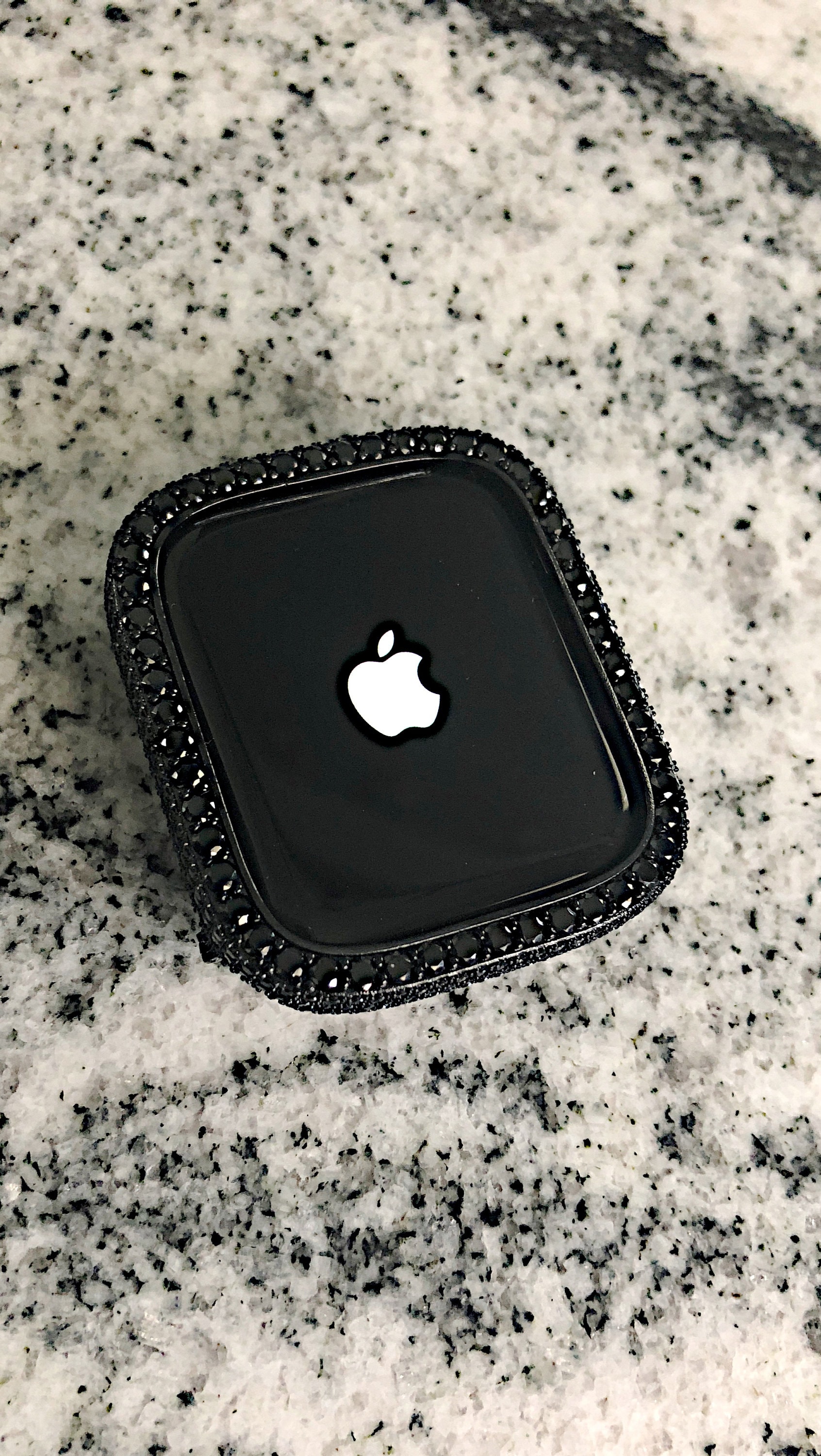 Black Bezel Only Lab Diamond Apple Watch Bezel Case cover | Etsy