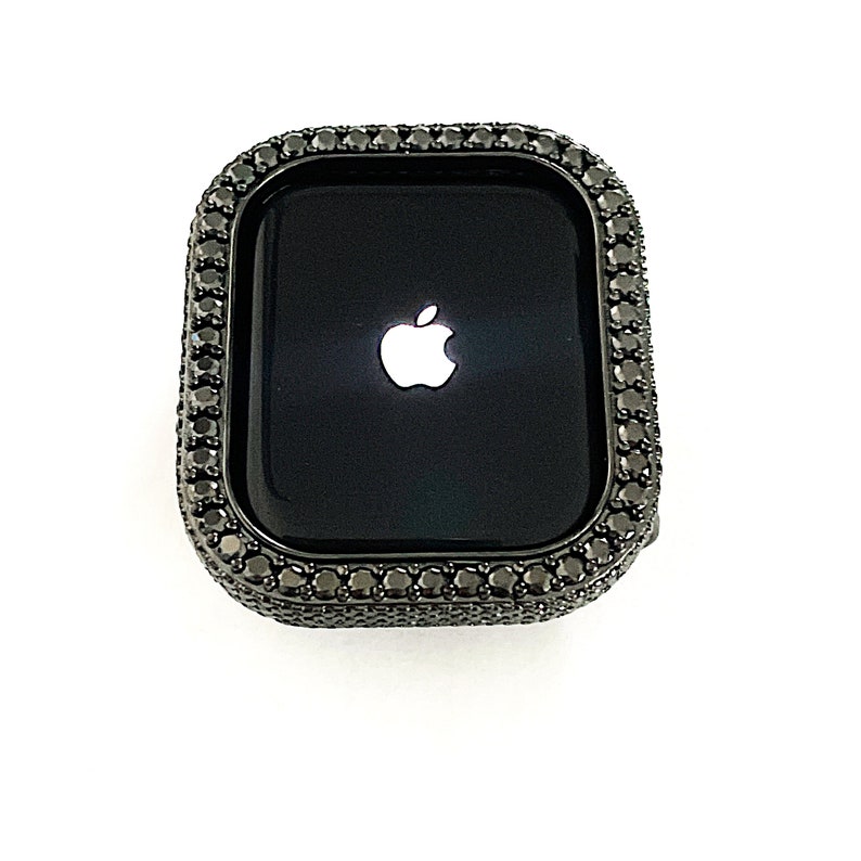 Black Bezel Only Lab Diamond Apple Watch Bezel Case Cover - Etsy