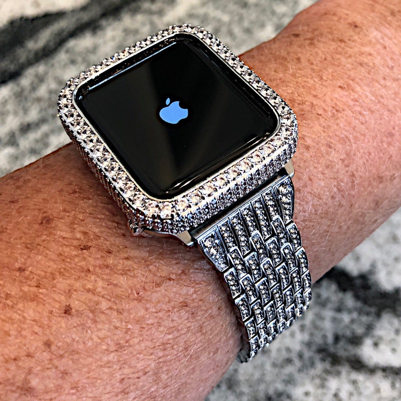 Iced Out Apple Watch Band - Etsy