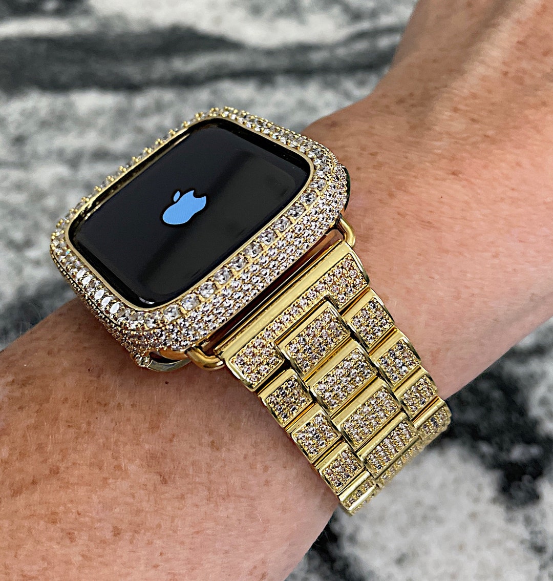 High End All Lab Diamond Apple Watch Band and or Lab Diamond Yellow ...