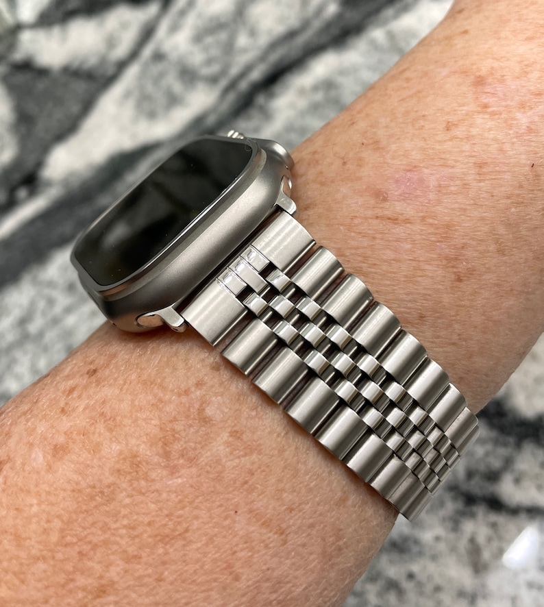 Ultra Apple Watch Titanium Color Stainless Steel Mens Apple - Etsy