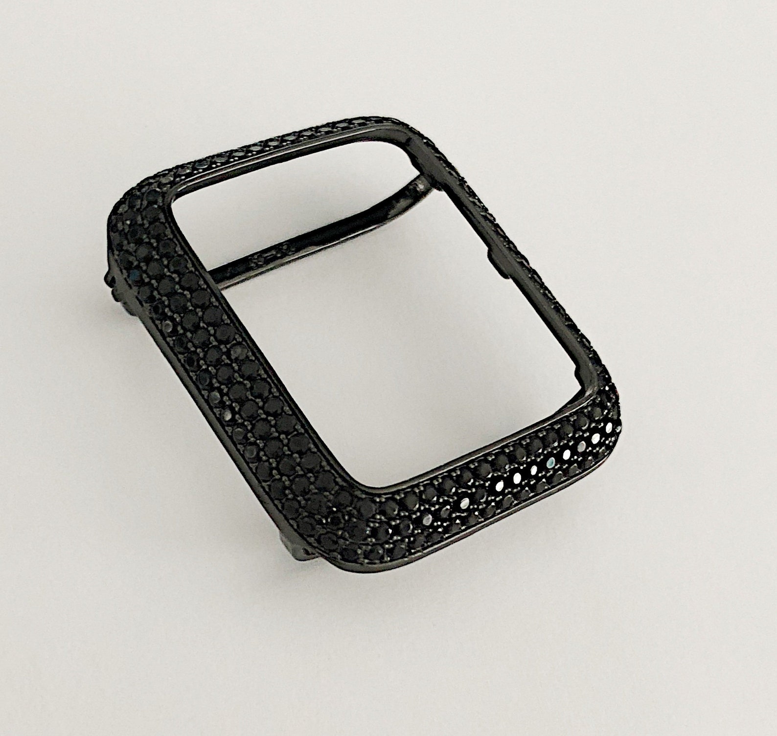 Black Bezel Only Lab Diamond Apple Watch Bezel Case Series - Etsy