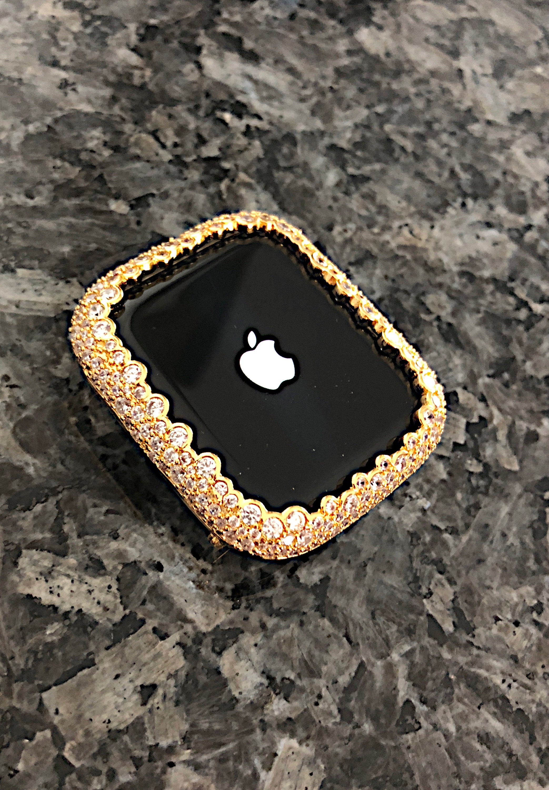 Yellow gold Cz Apple Watch Band and or Lab Diamond Bezel | Etsy